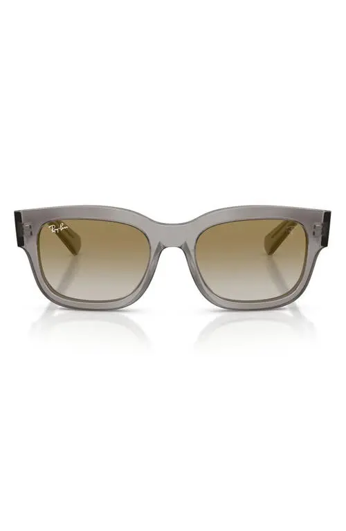 Ray-ban 53mm Ferrari Gradient Square Sunglasses - Transparent Grey/clear