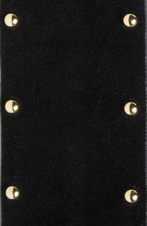 Nordstrom Studded Suede Belt - Black
