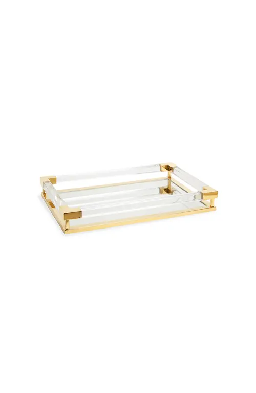 Jonathan Adler Jacques Tray - Clear/brass