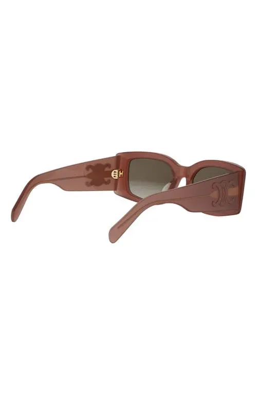 Celine Maxi Triomphe Rectangular Sunglasses