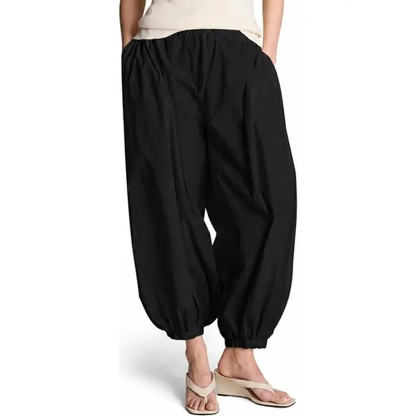 KENNETH COLE Pull-on Balloon Pants With Elasticized Ankles - Black