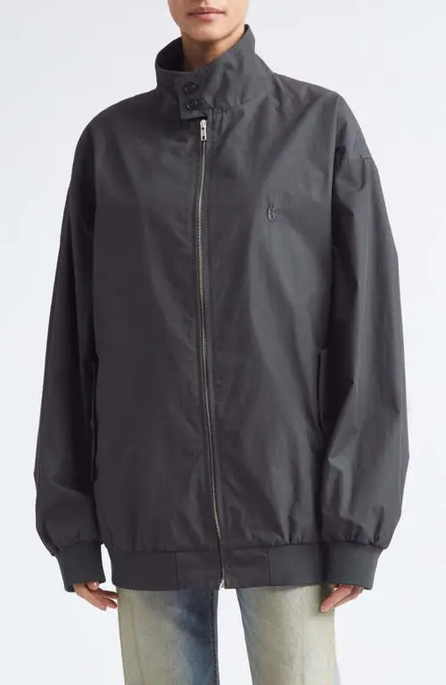 MAISON MARGIELA Cotton & Nylon Sports Jacket - Anthracite Grey