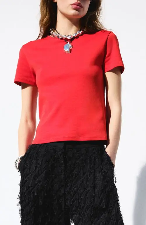 Mango Fitted Cotton T-shirt