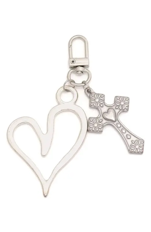 PETIT MOMENTS Lover Keychain - Silver