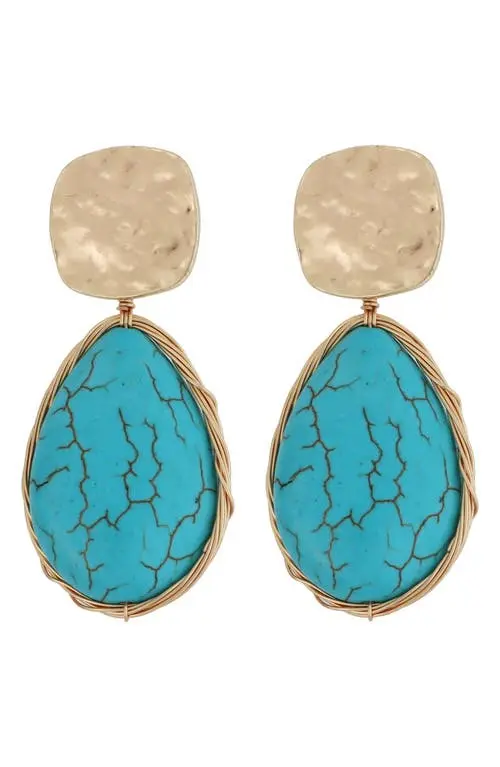 PANACEA Teardrop Earrings - Turquoise