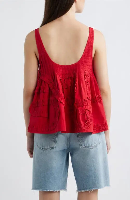 DAMSON MADDER Organic Cotton Ruffle Tank