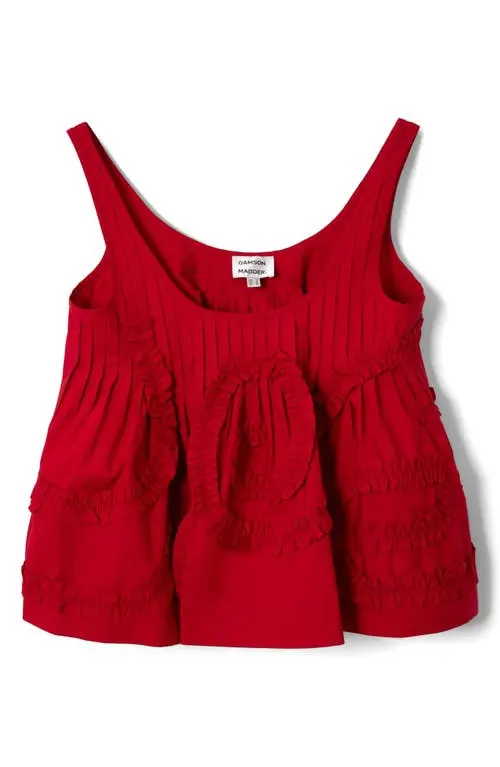 DAMSON MADDER Organic Cotton Ruffle Tank