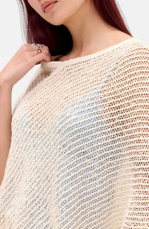 BDG URBAN OUTFITTERS Stitchy Openwork Poncho