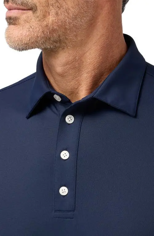Mizzen+main Harper Long Sleeve Performance Polo - Navy