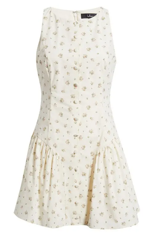 Lulus Edie Darted Fit & Flare Mini Dress