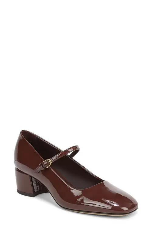 Franco Sarto Davi Mary Jane Block Heel Pumps - Red