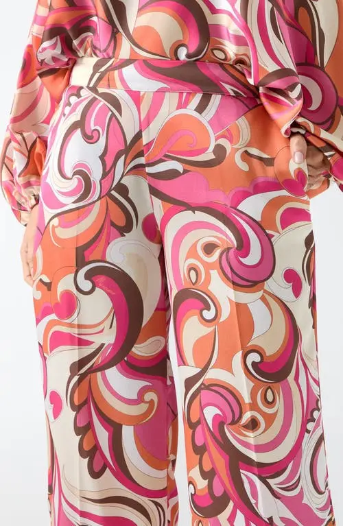 MARCIANO Carmen Print Straight Leg Pants