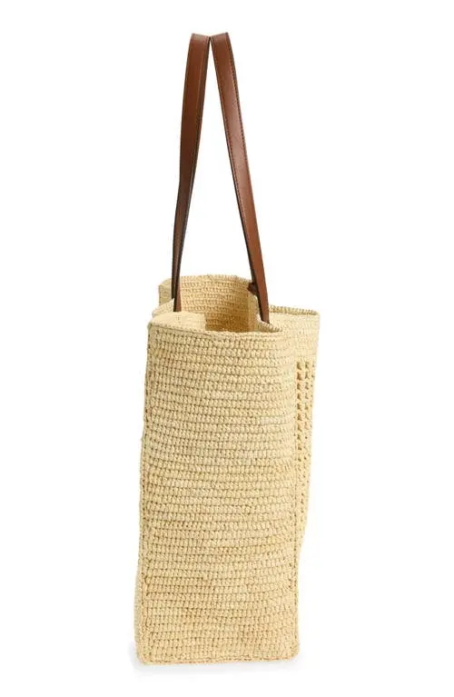 Mulberry Crochet Raffia Tote