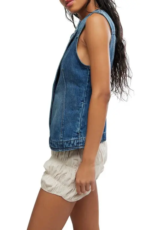 Free People Maris Sleeveless Denim Top