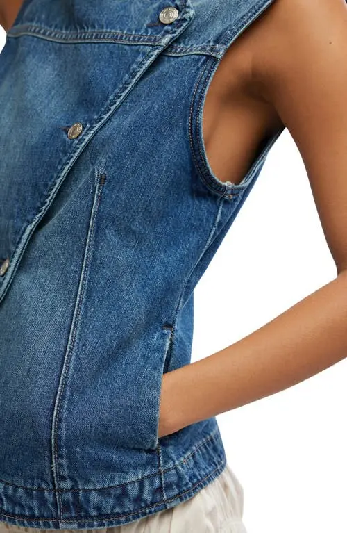 Free People Maris Sleeveless Denim Top