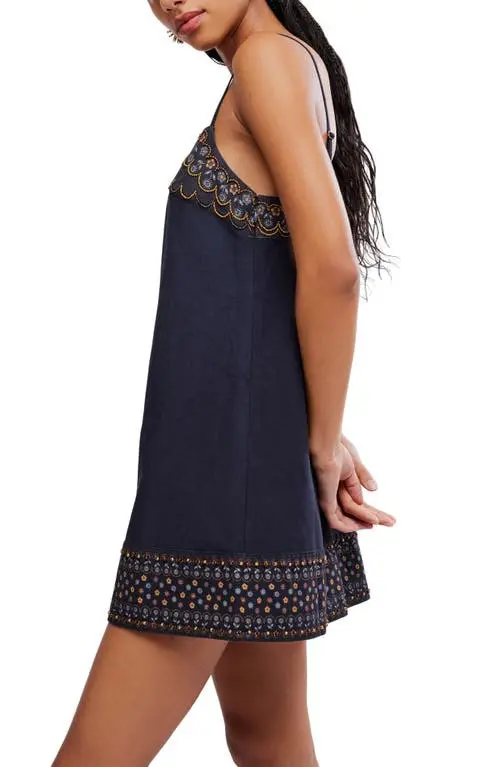 Free People Sunspell Beaded Mini Dress