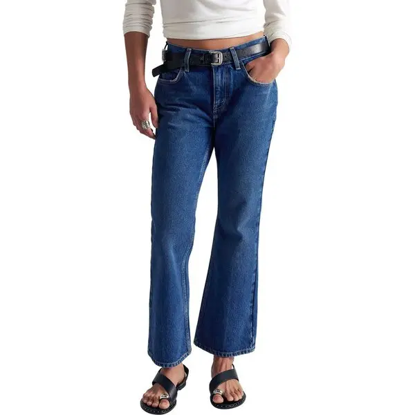 Free People Elowen Crop Kick Flare Jeans