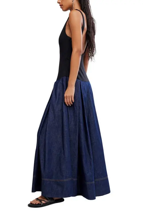 Free People Elio Mixed Media Maxi Dress