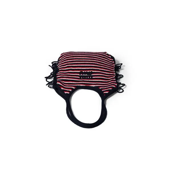 Miu Miu Crochet Bag With Embroidered Logo