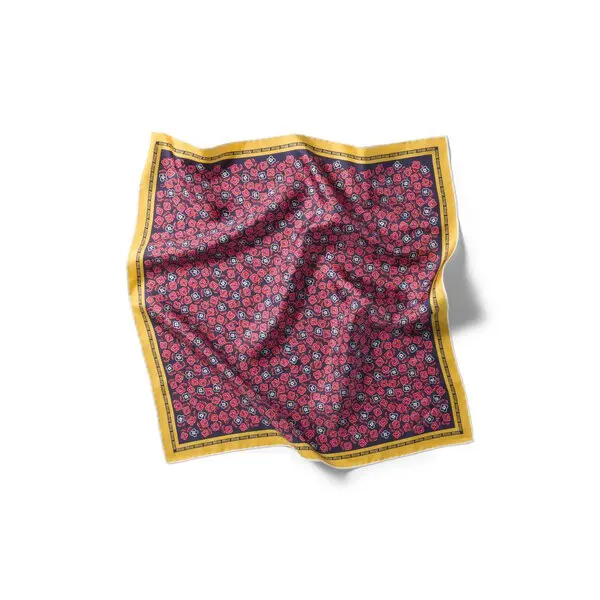 Miu Miu Printed Twill Scarf - Navy