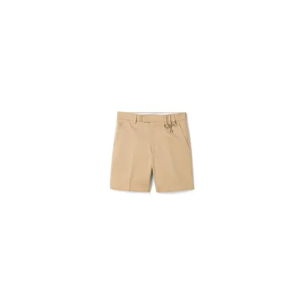 Miu Miu Chino Bermuda Shorts With Embellished Hardware