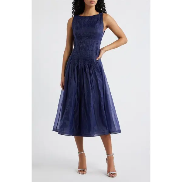 Lulus Dani Organza Midi Dress