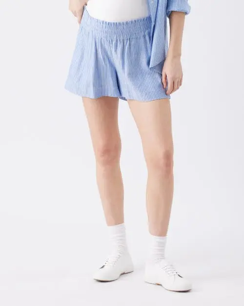 RIPE MATERNITY Abby Stripe Relaxed Fit Shorts