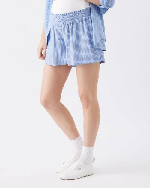 RIPE MATERNITY Abby Stripe Relaxed Fit Shorts