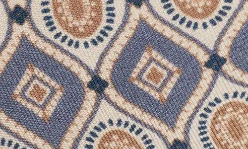 JACK VICTOR Wagner Geometric Silk Tie - Blue