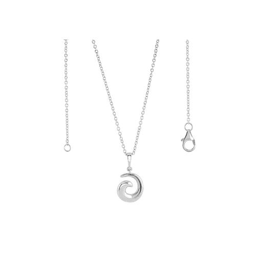 LUCY QUARTERMAINE Element Swirl Pendant Necklace - Sterling Silver