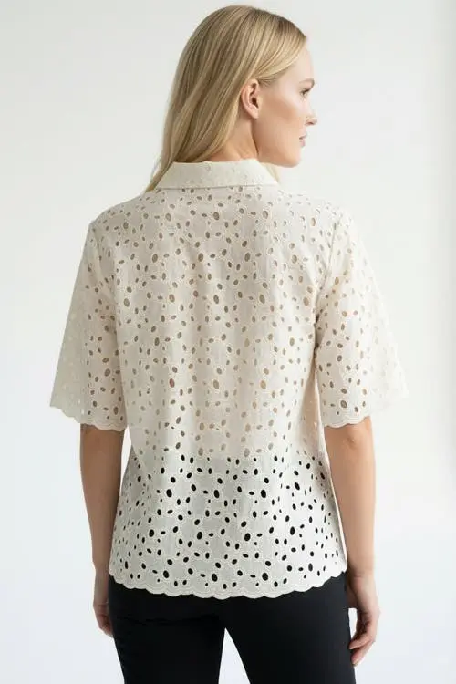 EXQUISE Monroe Embroidered Shirt