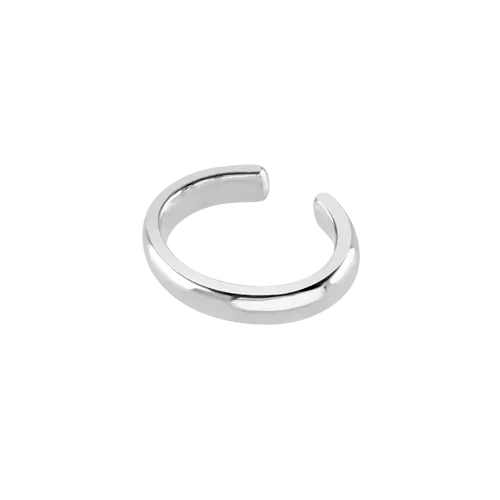 LUCY QUARTERMAINE Large Plain Ear Cuff - Sterling Silver