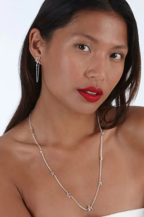 LUCY QUARTERMAINE Sol Star Loop Earrings