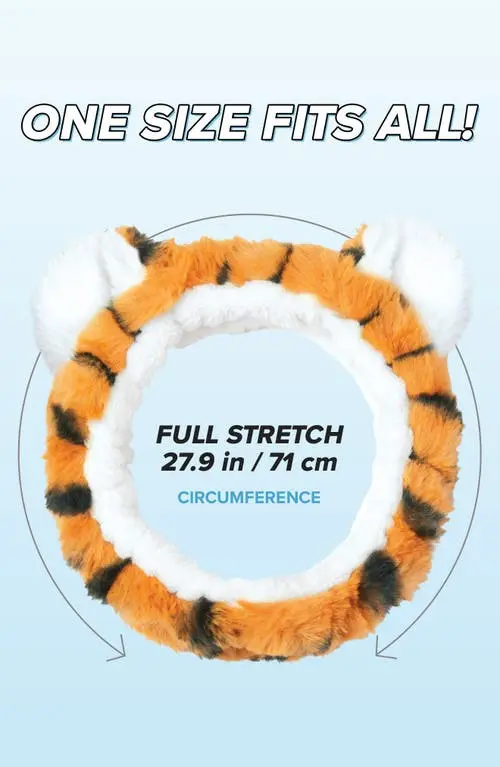 I DEW CARE Plush Tiger Headband - No Color
