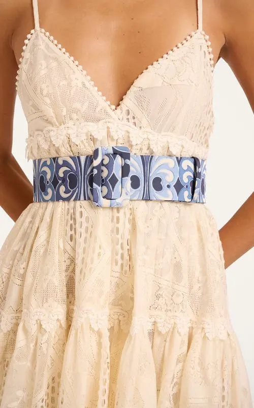 La DoubleJ Medium Belt In Sanctuary Print