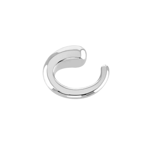 LUCY QUARTERMAINE Chunky Drop Ear Cuff - Sterling Silver