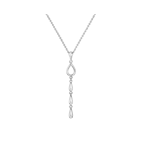 LUCY QUARTERMAINE Petal Drop Pendant Necklace - Sterling Silver