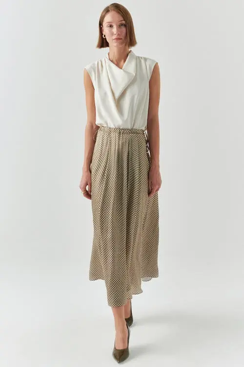 EXQUISE Ashlyn Sleeveless Cowl Neck Blouse