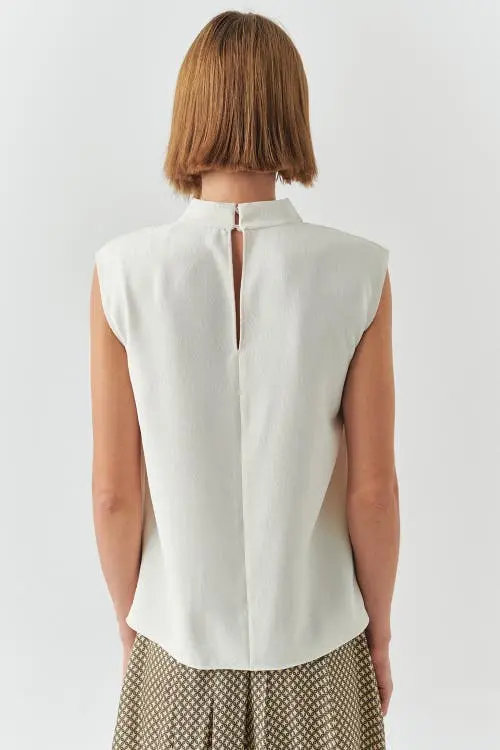 EXQUISE Ashlyn Sleeveless Cowl Neck Blouse