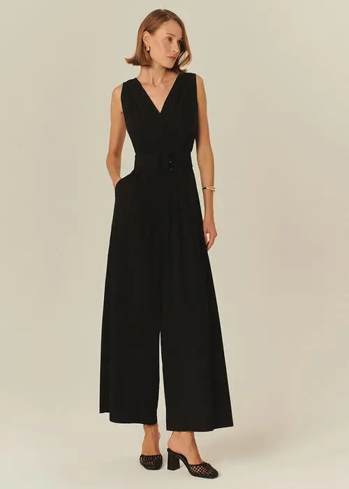 EXQUISE Alicia Jumpsuit - Black