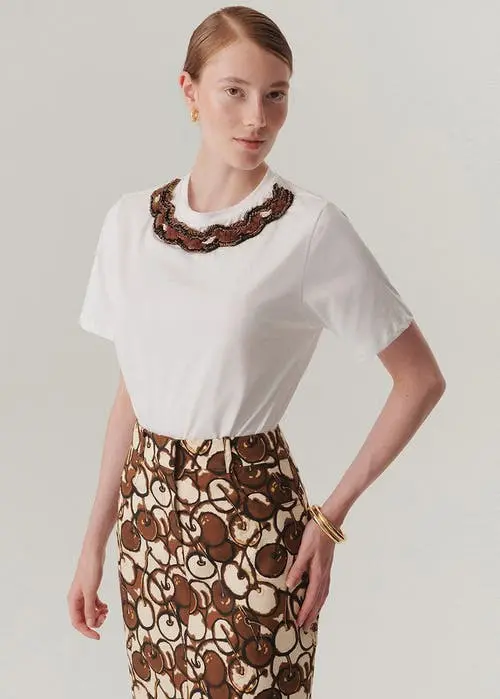 EXQUISE Morgan T Shirt - White