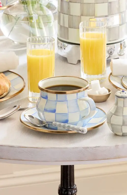 MACKENZIE-CHILDS Teacup - Sky Check