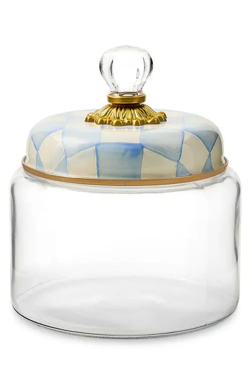 MACKENZIE-CHILDS Small Kitchen Canister - Sky Check