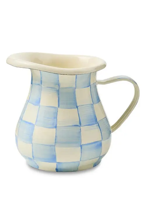 MACKENZIE-CHILDS Enameled Steel Creamer Jug - Sky Check
