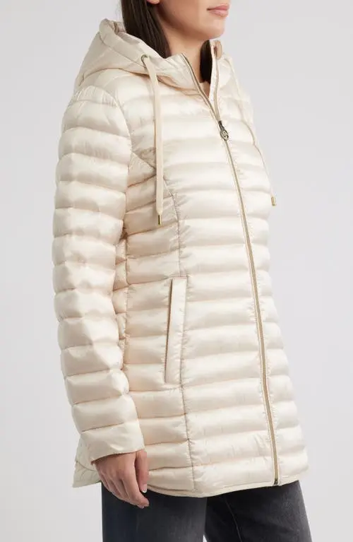 Michael Kors Packable Quilted Hooded Jacket - Dune