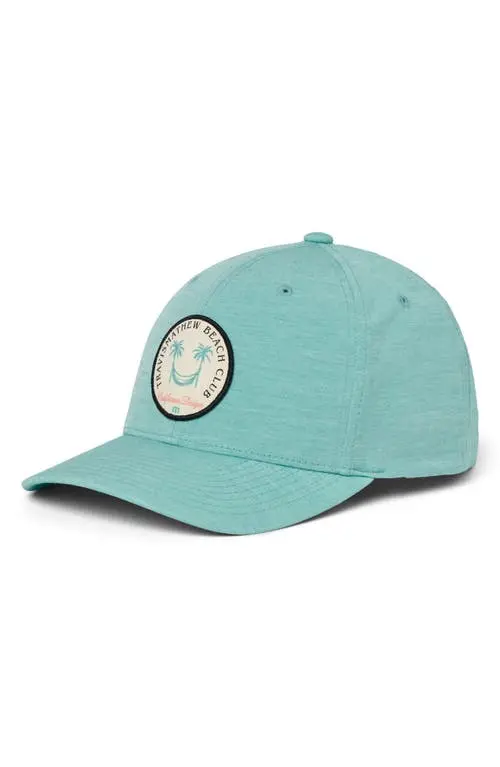 Travis Mathew Beach Club Snapback Baseball Cap - Heather Bright Aqua