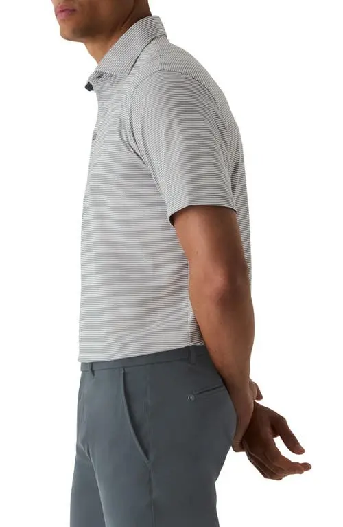 Greyson Saranac Stripe Performance Golf Polo