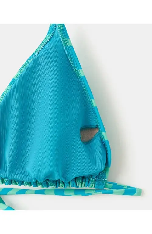Mango Two-tone Triangle Bikini Set