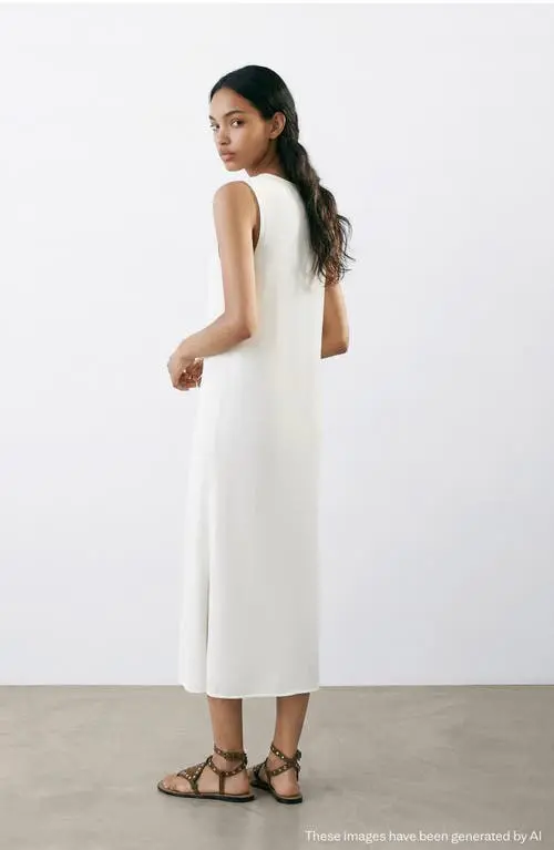 Mango Sleeveless Longline Cotton Blend Cardigan