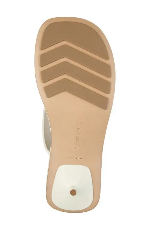 Bottega Veneta Bassam Kitten Heel Thong Sandals - Alabaster